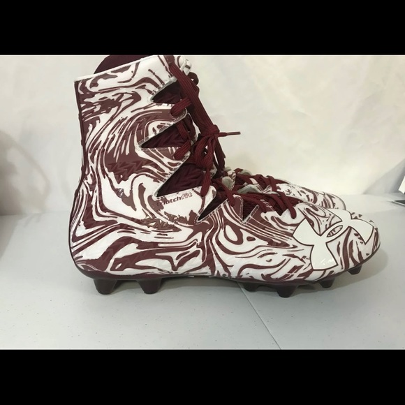 Under Armour | Shoes | Under Armour Highlight Mc Maroon Football Cleats ...